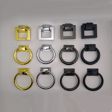 Zinc Alloy Gold Polised Door Ring Handle - EC HARDWARE