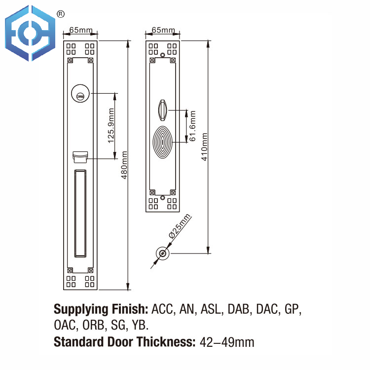 Dim Antique Copper zinc alloy entry door lock luxury designed style ...