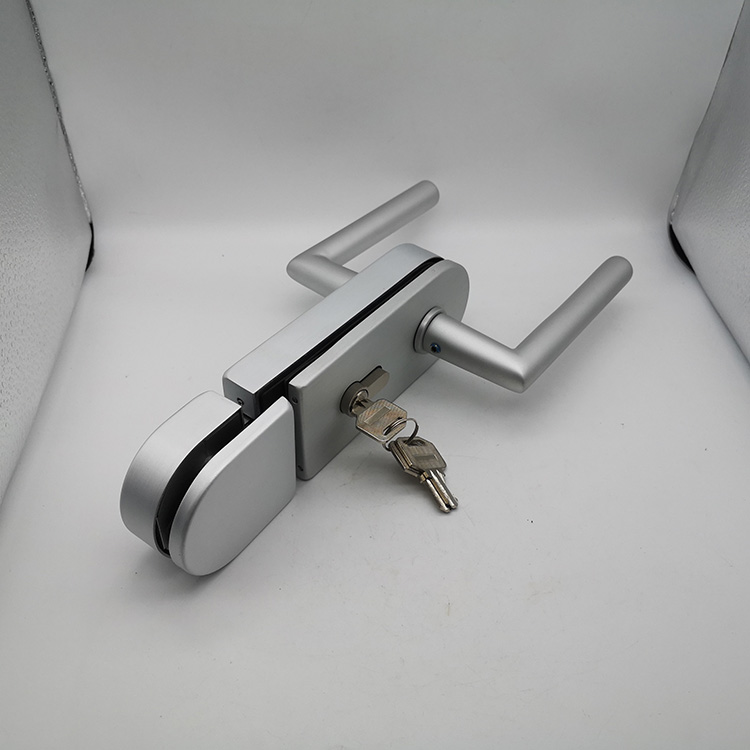 Popular Aluminum Allloy Double Door Glass Door Lock with Key - Buy ...