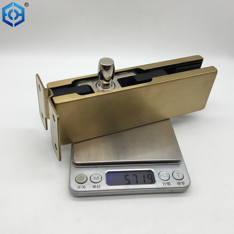 Satin Brass Wall Mount Transom Patch Fitting for Glass Door - Buy glass ...