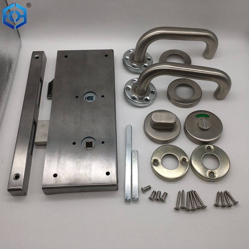 Bathroom Lock Set Stainless Steel Rim Lock with Indication And Handle ...