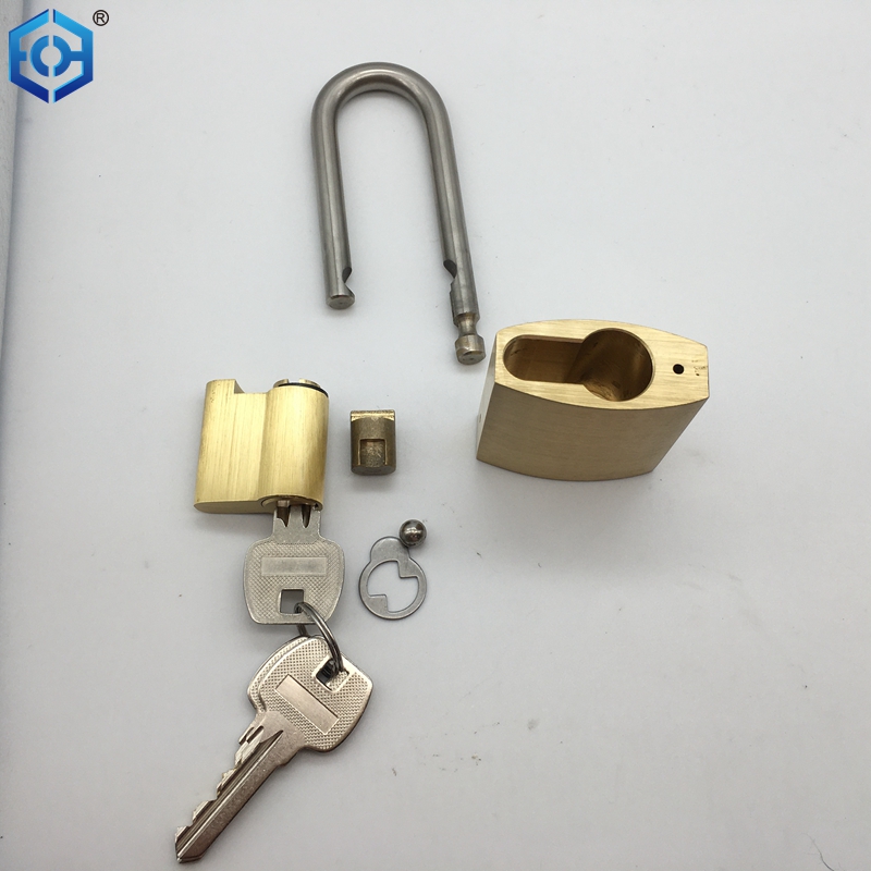 Solid Brass Interchangeable Core Padlock with Key with Wide Lock Body ...