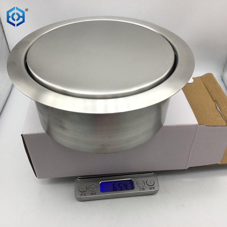 Stainless Steel Flush Recessed Trash Bin Garbage Can Kitchen Counter ...