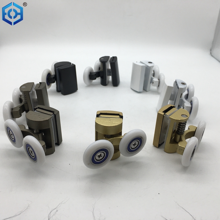 26mm Bathroom Sliding Door Wheels Pulleys Round Shower Room Rolling ...