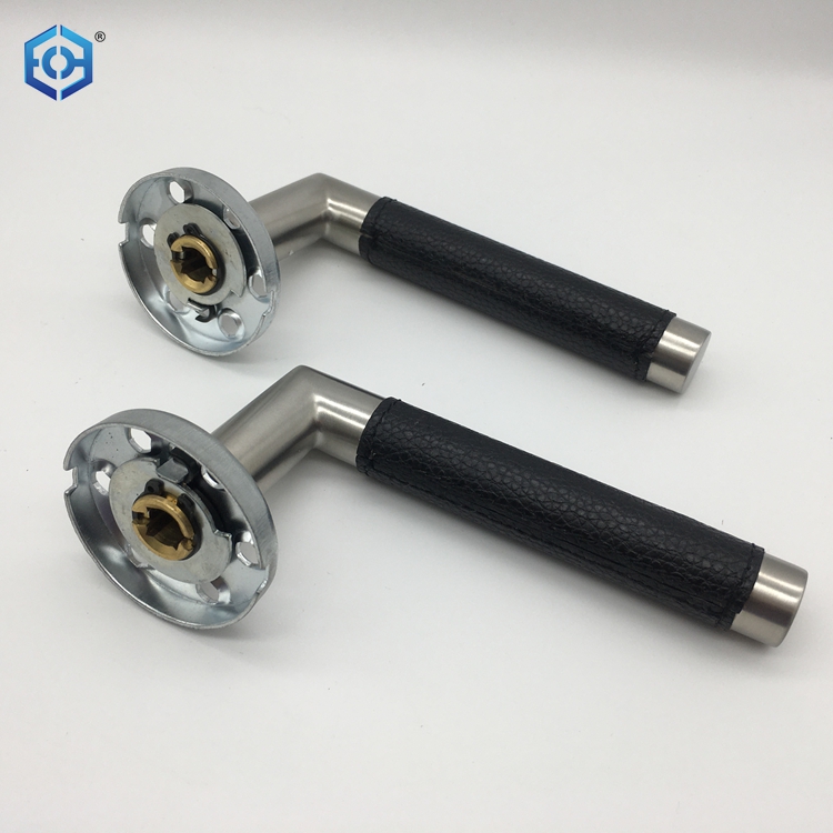 American Style Modern Luxury Stainless Steel Black Leather Interior ...