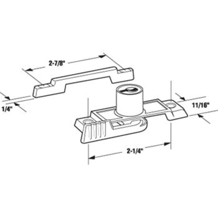 White Metal Keyed Window Sash Lock - Buy andersen window sash lock ...