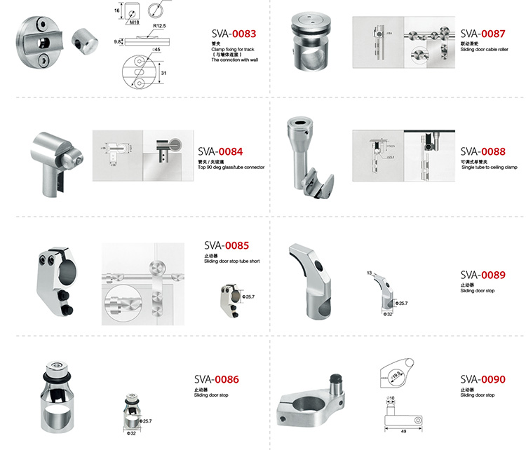 Sliding Glass Door Accessories System Hardware Fittings - Buy Glass ...