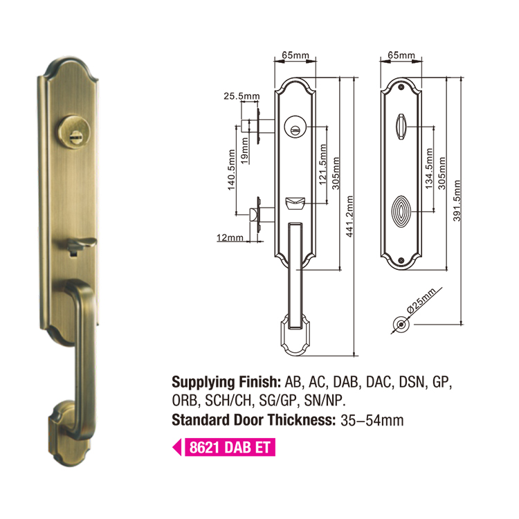 SN Solid zinc alloy die-casting entrance door lock - Buy die-casting ...