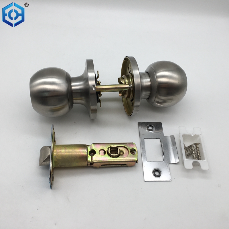 Satin Nickel Stainless Steel 201 Interior And Exterior Bathroom Door ...