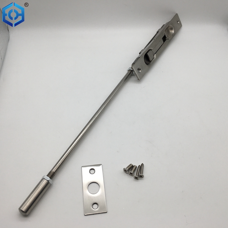 Solid Stainless Steel Extension Flush Bolt in Satin Nickel - Buy rack ...