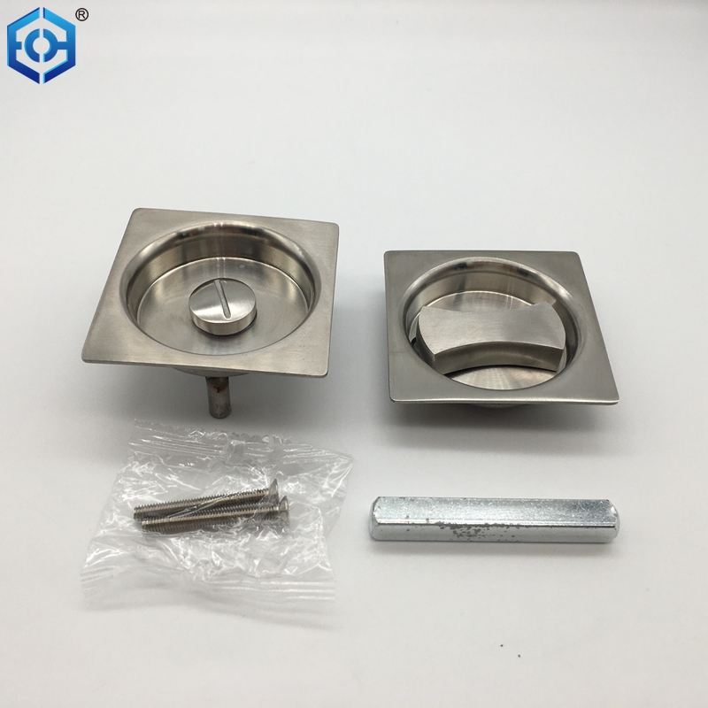 Modern Square Style Stainless Steel Pocket Sliding Door Lock - Buy ...
