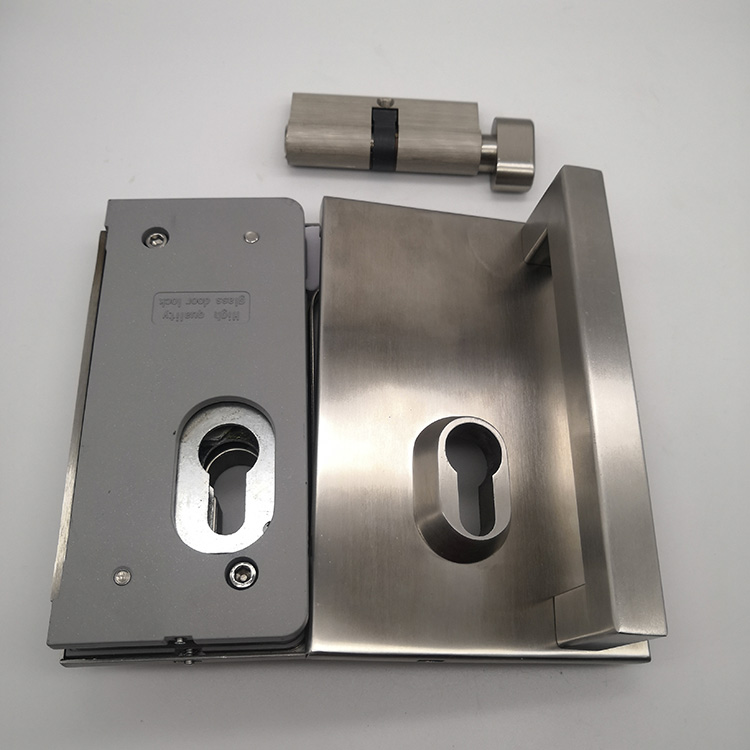 Everstrong Stainless Steel Frameless Single Glass Sliding Door Lock ...