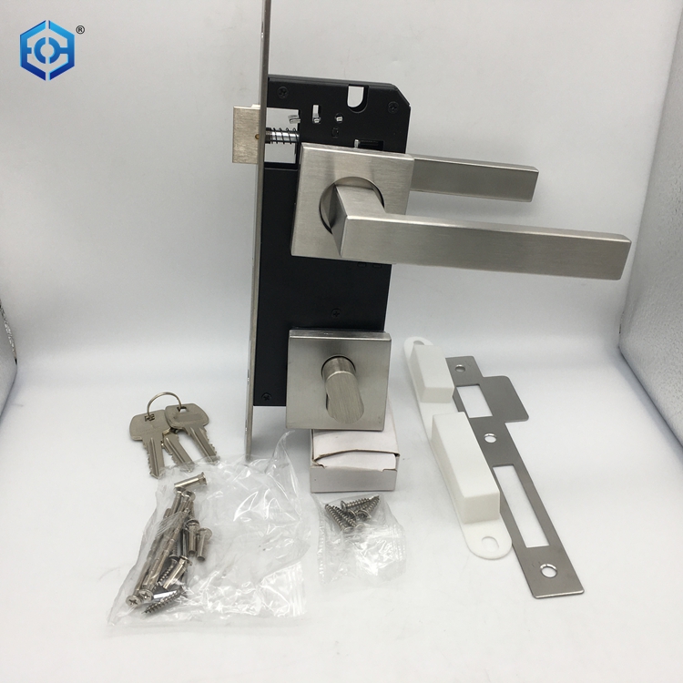 Heavy Duty Door Lock Double Sided Stainless Steel Handle Lock Mortise ...