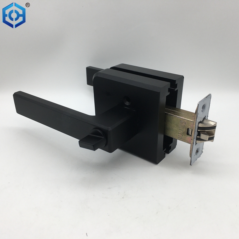 100% Original Glass Lever Door Handles Matt Black Slim Frame Glass Door ...