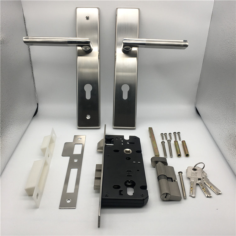 Stainless Steel Security Lockset with Euro Profile Cylinder And Key ...