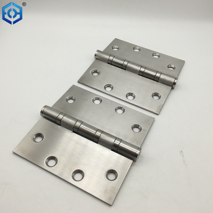 Square Corner Ball Bearing Stainless Steel Door Hinges 4.5"x4.5"x3mm ...