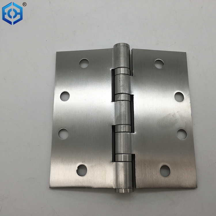 Square Corner Ball Bearing Stainless Steel Door Hinges 4.5"x4.5"x3mm ...