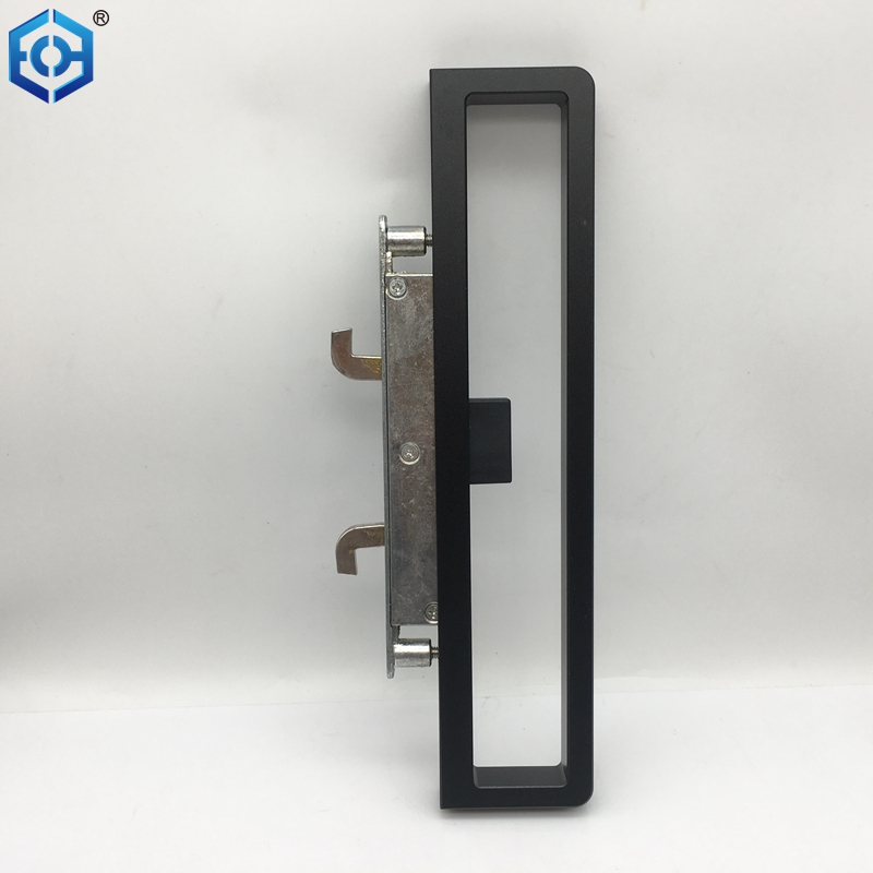 Matte Black Sliding Door Lock For Slim Frame Glass Doors - Buy surface ...