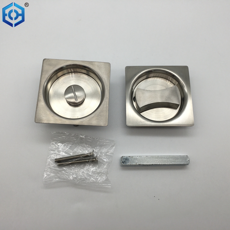 Modern Square Style Stainless Steel Pocket Sliding Door Lock - Buy ...