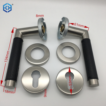 American Style Modern Luxury Stainless Steel Black Leather Interior ...