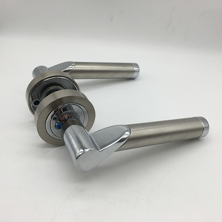 Germany Style BB PZ WC Brushed Chrome Zinc Alloy Door Handles Wiht ...