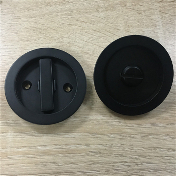Zinc Alloy Sliding Door Round Handle Set Black Diecast Sliding Door ...