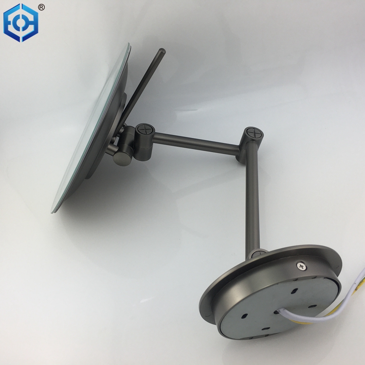 Bathroom Wall Mounted Foldable Vanity Mirror With Lights - Buy foldable ...