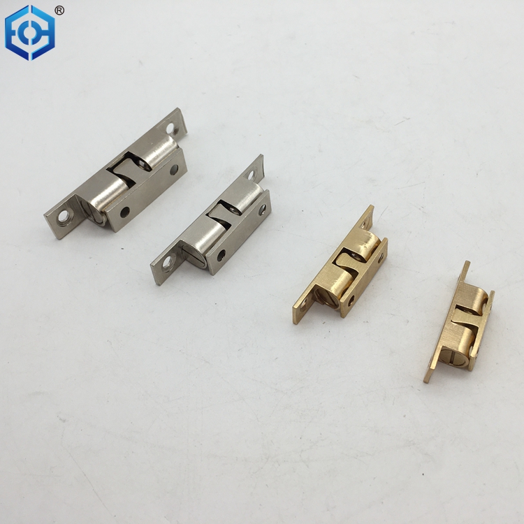 Brass Double Ball Catch Cabinet Door Latch All Copper Touch Beads Lock ...