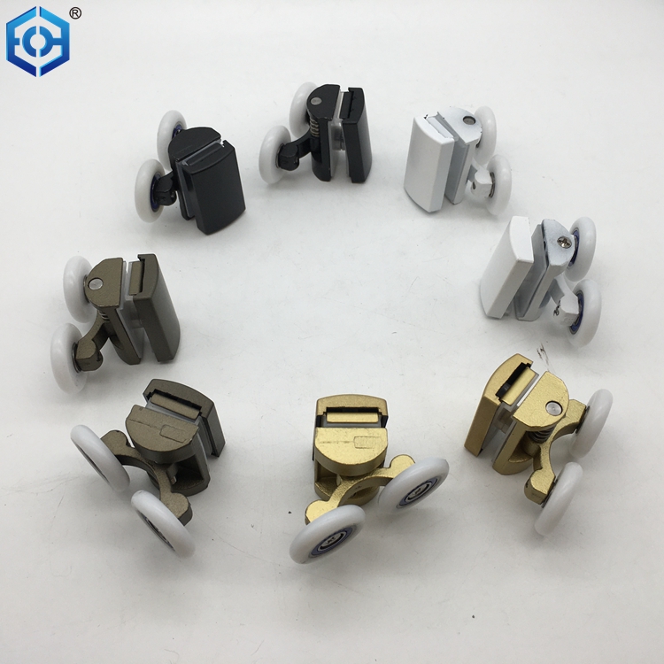 26mm Bathroom Sliding Door Wheels Pulleys Round Shower Room Rolling ...