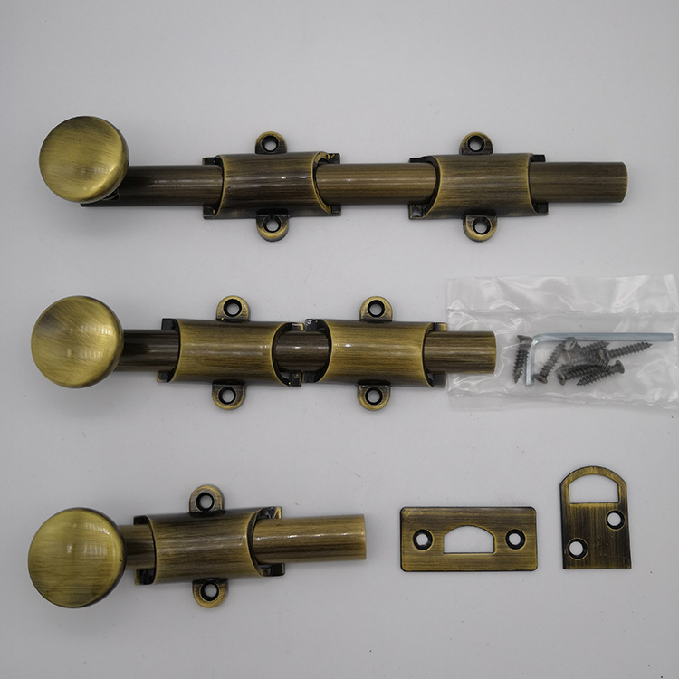 traditional style surface door bolt in solid brass finish PVD - Buy ...