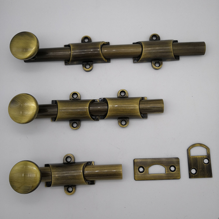 24 traditional style surface door bolt in solid brass finish AC - Buy ...